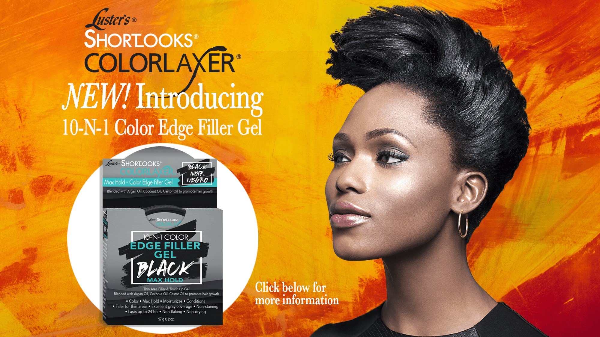 LUSTER’S Shortlooks Colorlaxer 3-N-1 Sable Brown Semi-Permanent Kit ...