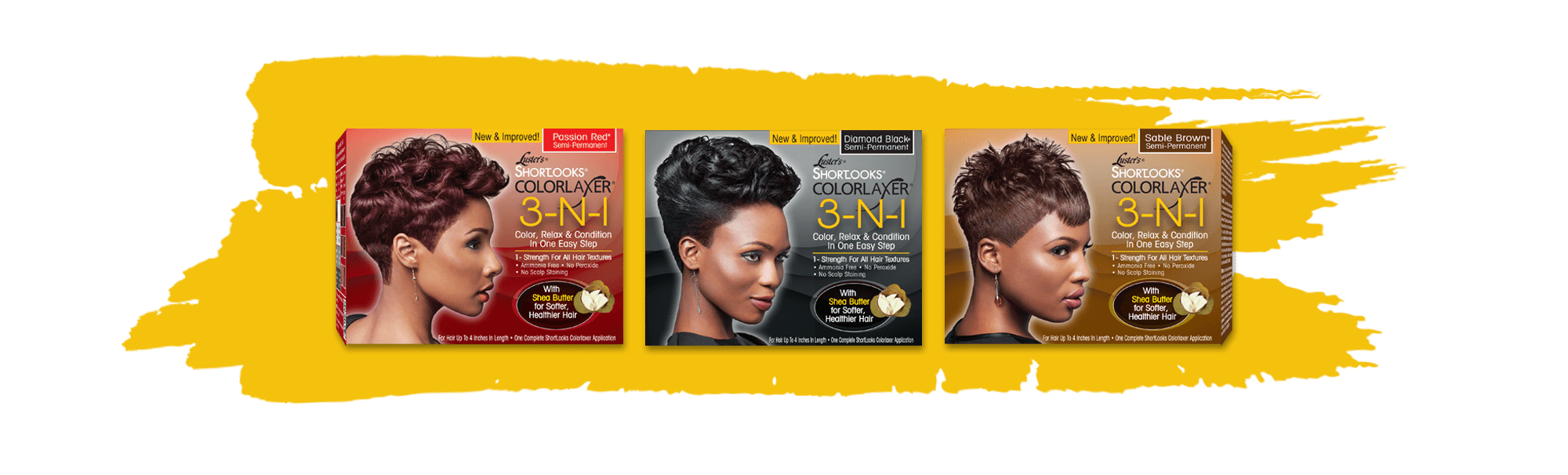 LUSTER’S Shortlooks Colorlaxer 3-N-1 Sable Brown Semi-Permanent Kit ...